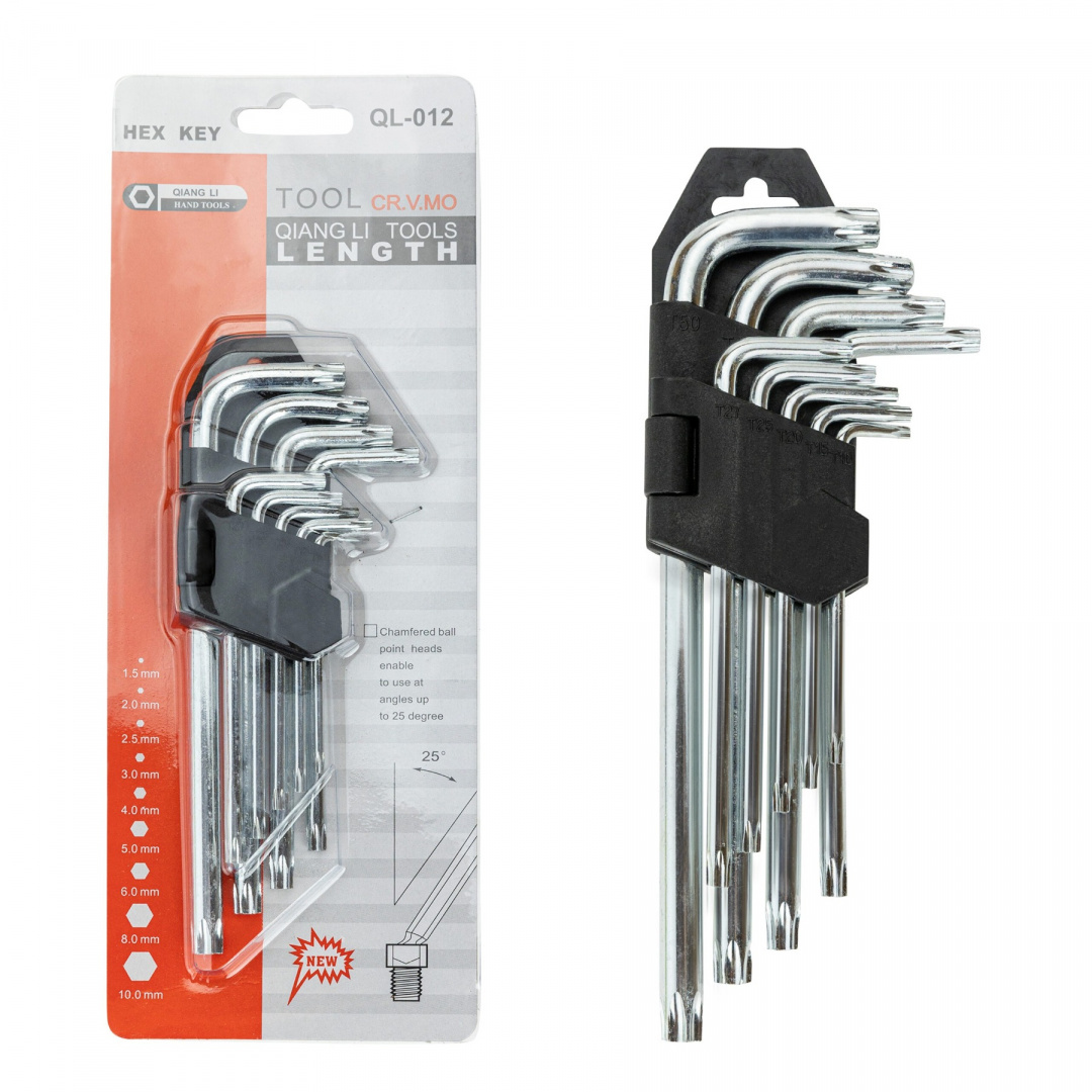 ZESTAW KLUCZY TORX T10 - T50 9el